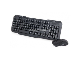 Gembird KBS-WM-02 bežični komplet tastatura i miš crni