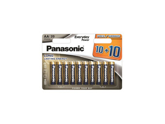 PANASONIC baterije LR6EPS/20BW-AA Alkalne Everyday 20kom