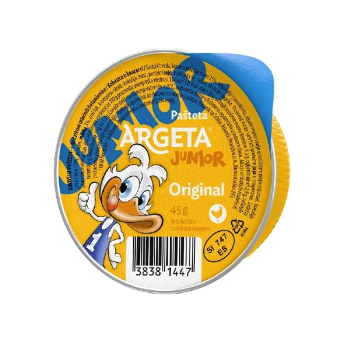 PASTETA ARGETA JUNIOR KOKOSJA 45G*