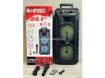 KIMISO- QS-652 6.5x2 Inch Speaker Outdoor Portable Trolley