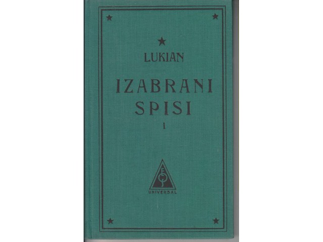 LUKIAN / IZABRANI SPISI - kolekcionarski iz 1938.