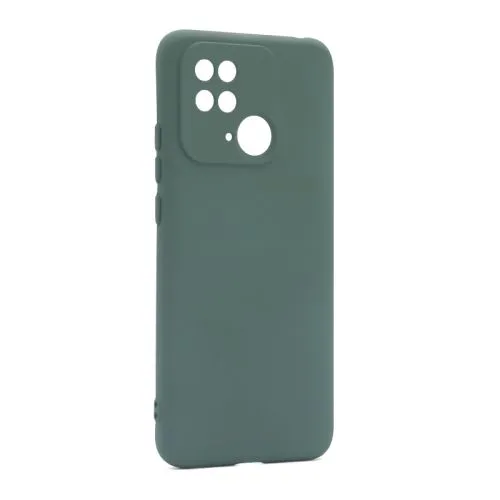 Futrola - maska Soft Silicone za Xiaomi Redmi 10C tamno zelena (MS)