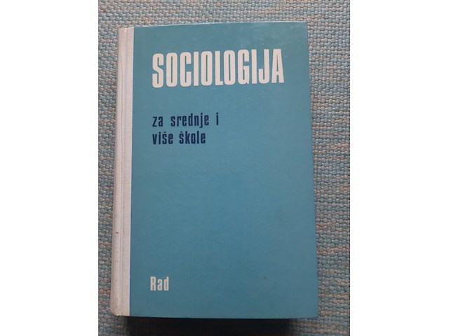 Sociologija za srednje i više škole