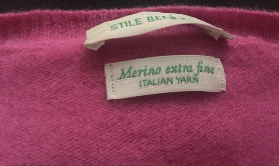 Benetton pink kardigan