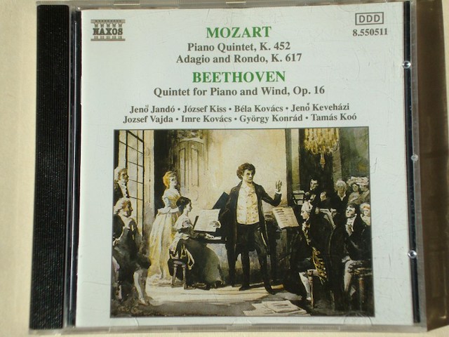 Mozart, Beethoven - Piano Quintet, K. 452 / Adagio And