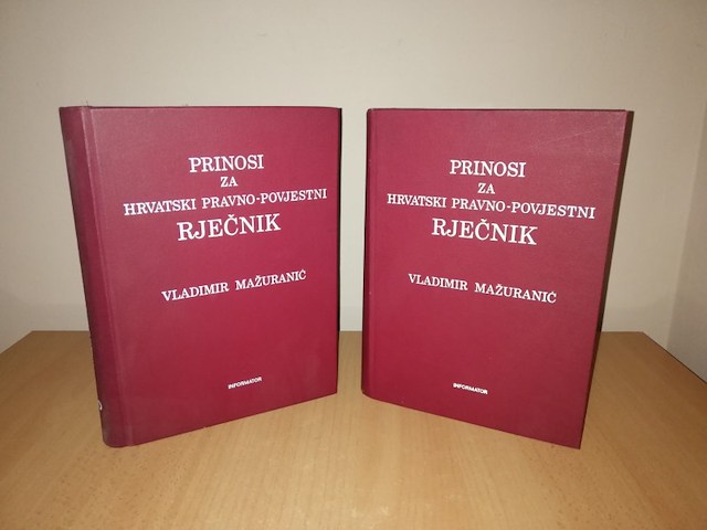 Vladimir Mažuranić - Prinosi za hrvatski pravno-politič