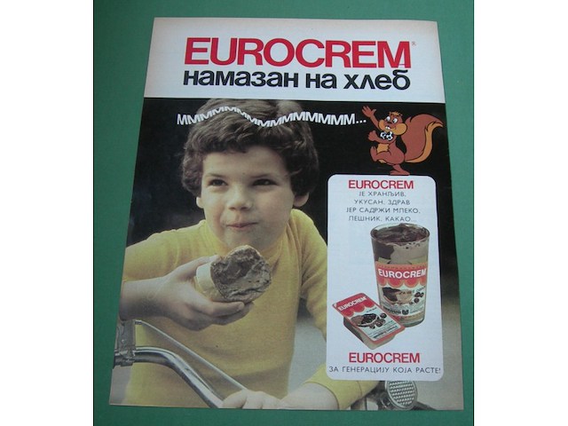 Eurocrem, stara novinska reklama 3