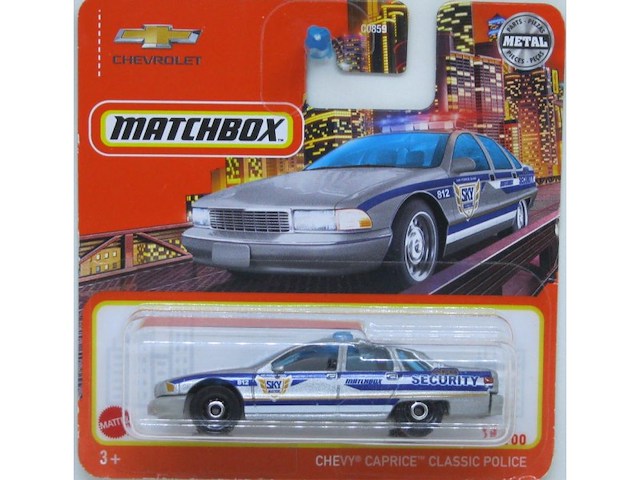 matchbox chevrolet caprice classic police