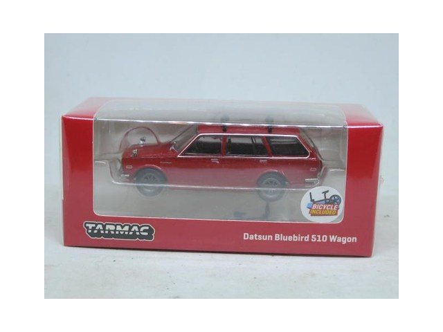 1:64 tarmac datsun 510 wagon sa biciklom