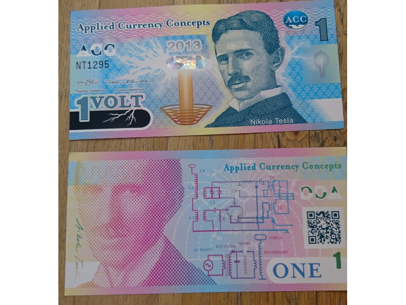 polimer novčanica Nikola Tesla UNC