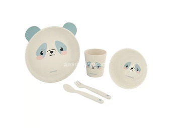 Set posuđa od bambusa Panda blue