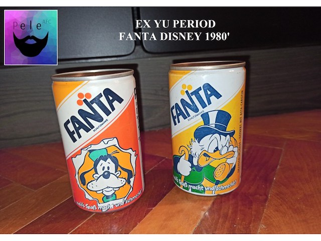 EX YU limenke Fanta Disney 1980` - RARITET