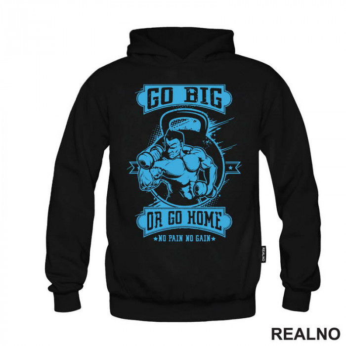Go Big or Go Home - No Pain, No Gain - Blue - Trening - Duks