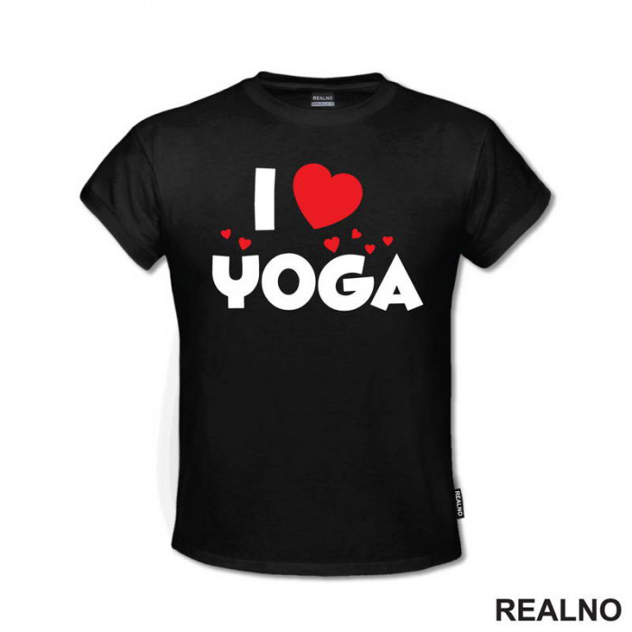 I LOVE YOGA - TRENING - MAJICA