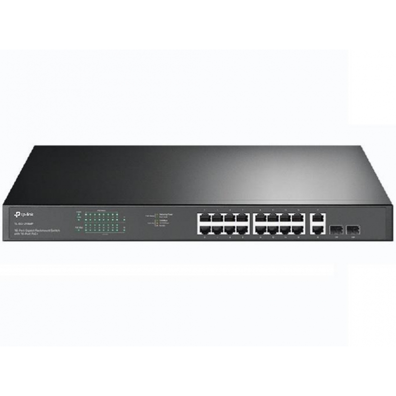 Switch TP-LINK TL-SG1218MP Gigabit/18xRJ4510/100/1000Mbps/16-Port PoE+/ Rackmount