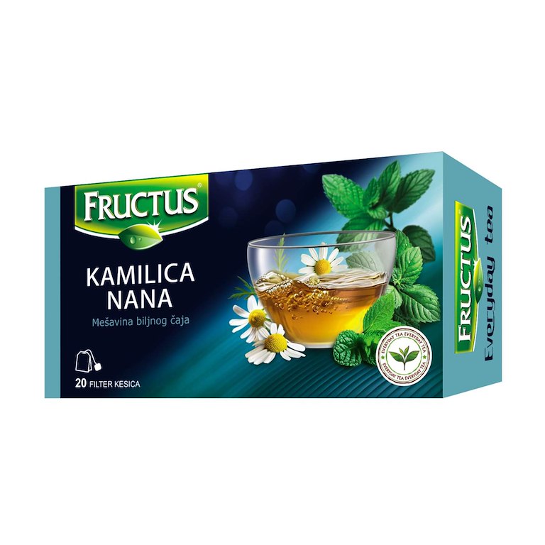 Fructus čaj kamilica&nana 20g