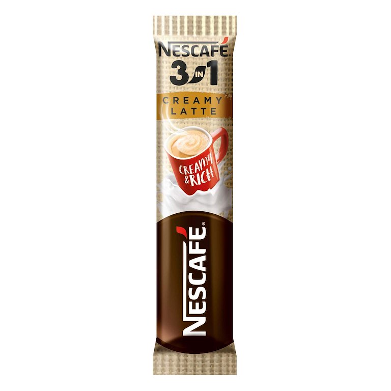 Nescafe inst 3u1 creamy latte 15g nestle nescafe