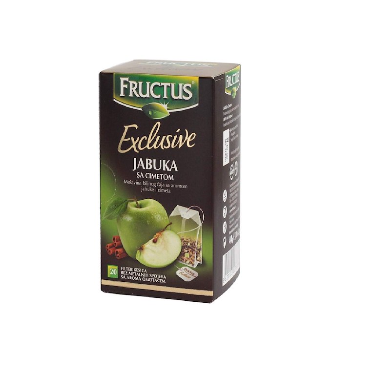 Fructus čaj jabuka cimet premium 44g