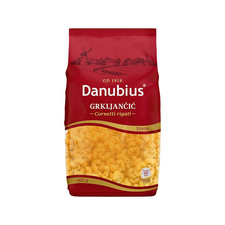 Danubius grkljančić- testenina obogacena vitaminima A i D3 400 g
