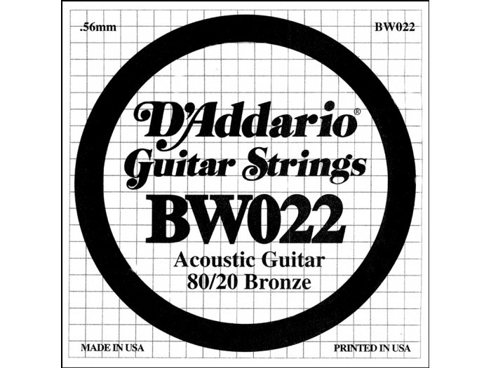 D'Addario BW 022 Pojedinacna Zica za Akusticnu Gitaru