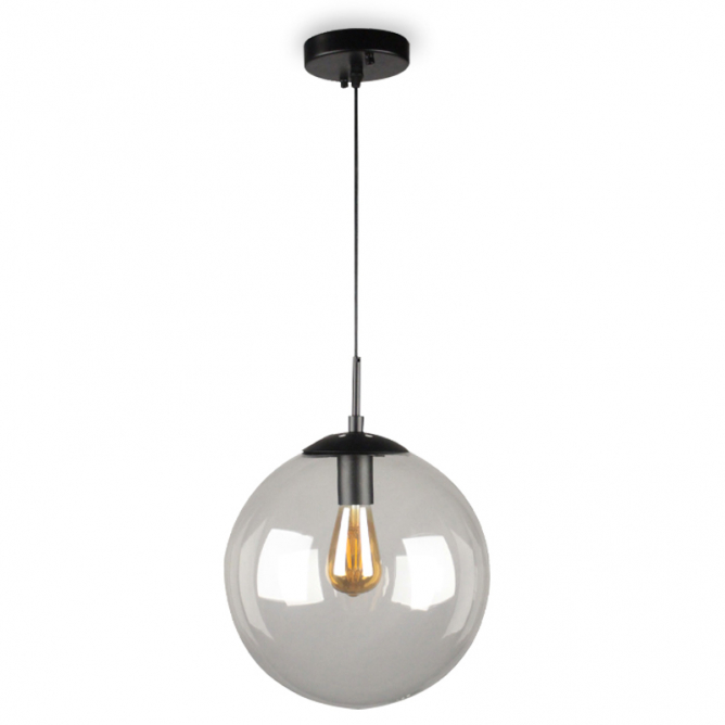 LUNA 139 VISILICA BLACK/CLEAR FI300 1*E27