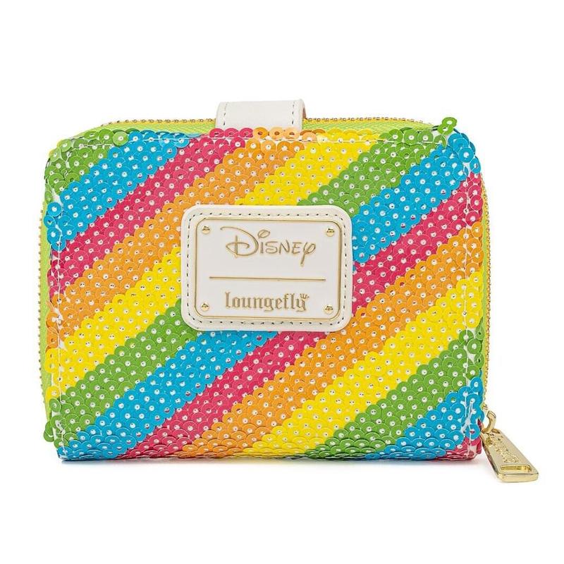 Loungefly Disney Sequin Rainbow Zip Wallet