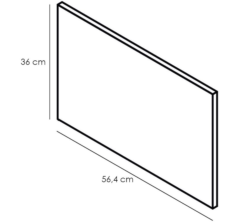 Bocni panel Adele 360x564 Siva Mat