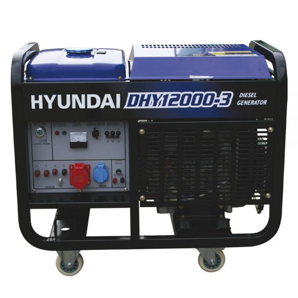 Hyundai dizel agregat za struju HJ.DHY12000S-3, 11kW, 400V/230V