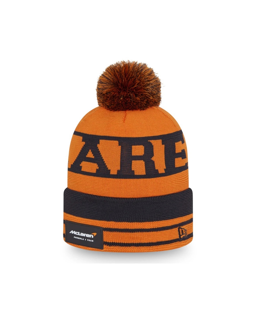 McLAREN F1 TEAM ORANGE BOBBLE BEANIE HAT