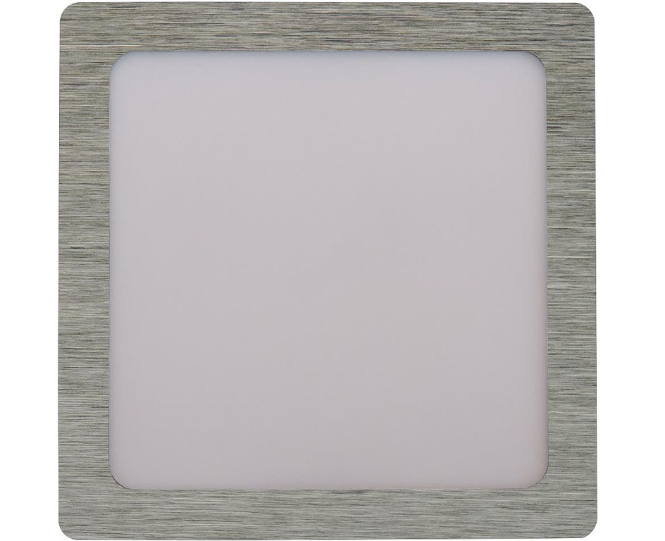 Plafonjera Blok LED 16x16cm srebrna