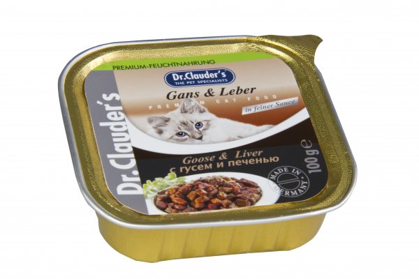 Dr. Clauders Cat High Premium Guska&Jetra pašteta 100g