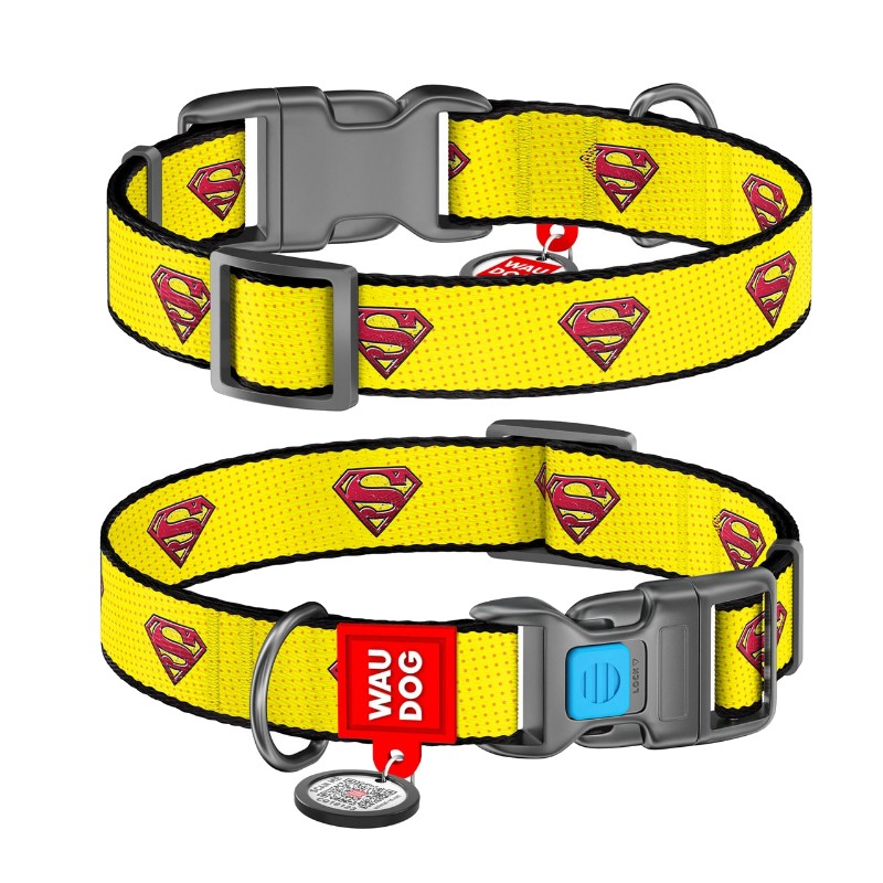 Wau Dog Ogrlica Superman 15mm/23-35cm