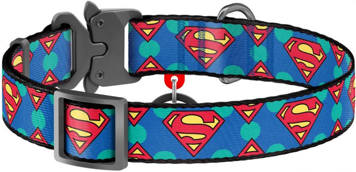 Wau Dog Ogrlica Superman 31-49cm/25mm