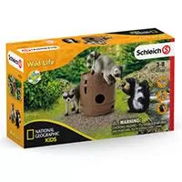 Schleich figure Divlje životinje - Rakuni i tvor - Borba za orah 42532