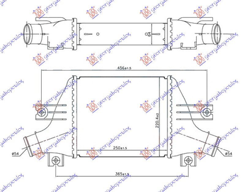 HLAD. INTERC. 1.6-1.8 HDi DIZEL