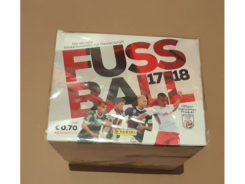 Fussball 17-18, Bundesliga, Austria, Panini, Kutija