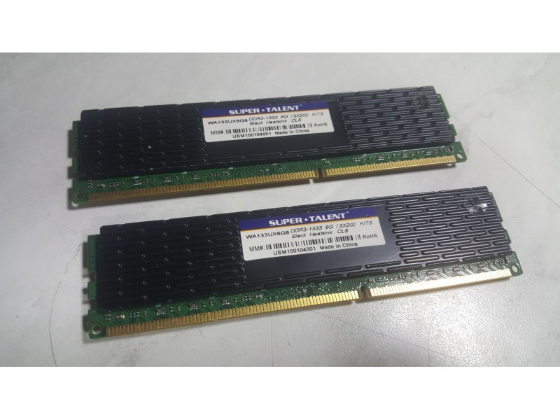 ddr3 4gb super talent 2x2gb 1333mhz ispravna