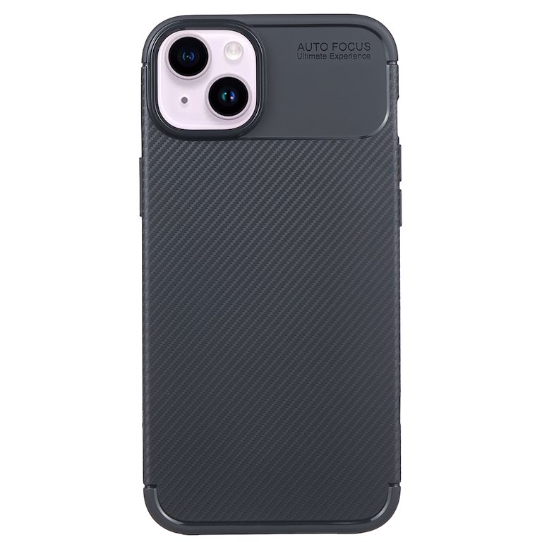 TPU CARBON NEW for iPhone 14 Plus (6.7") black