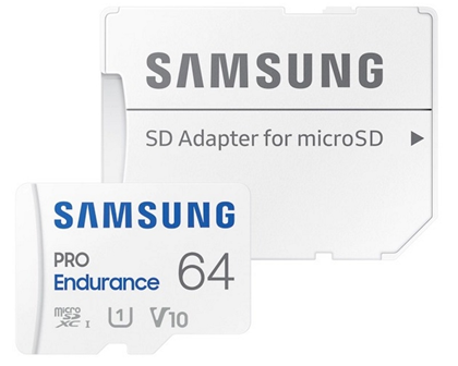 Samsung PRO Endurance MicroSDXC 64GB U3 + SD Adapter MB-MJ64KA