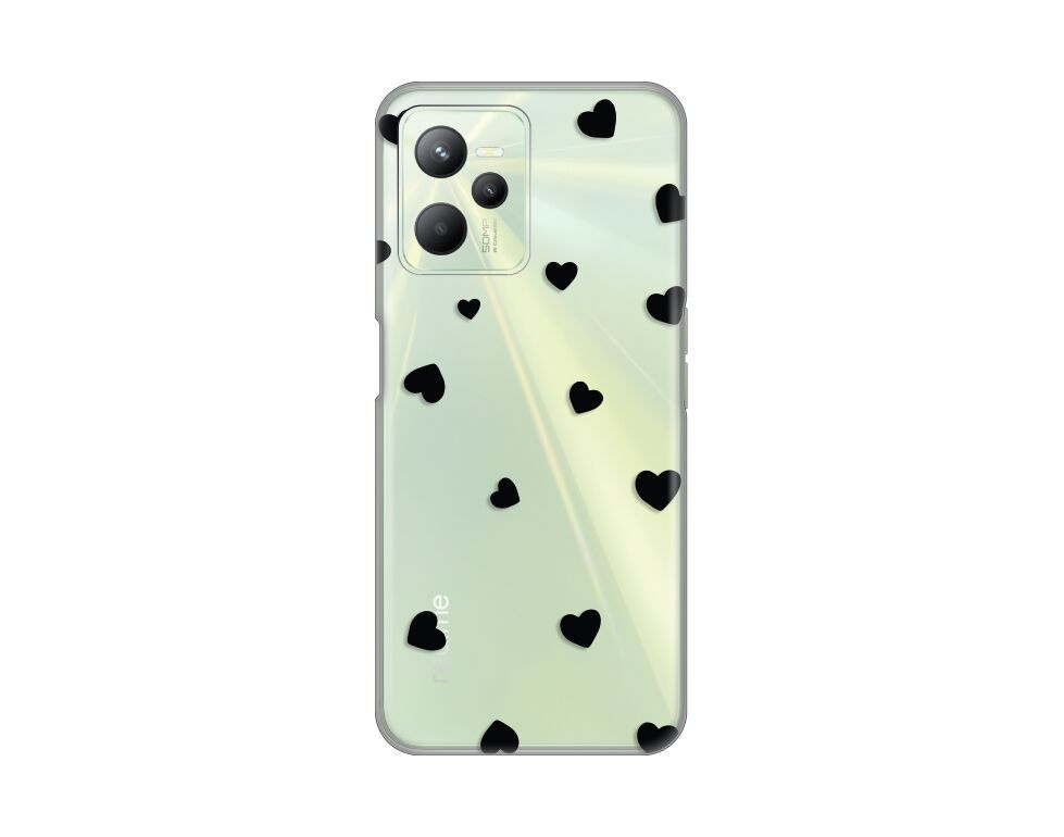 Silikonska futrola PRINT Skin - Realme C35 Hearts