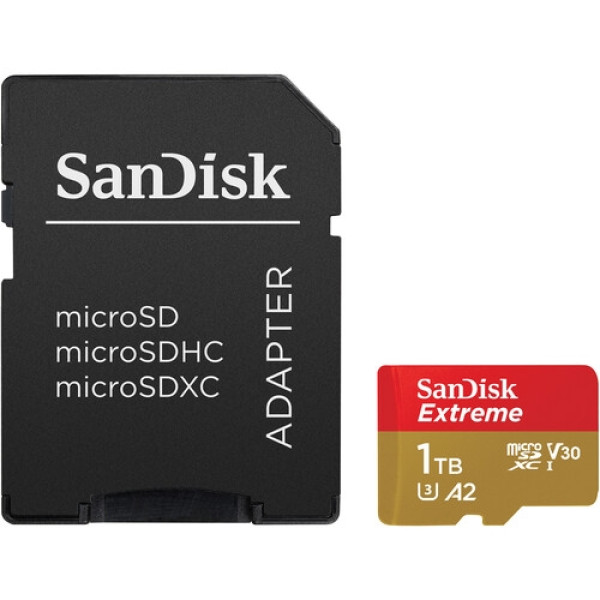 SanDisk SDXC 1TB Extreme micro 190MB/s UHS-I Class10 U3 V30 + Adapter
