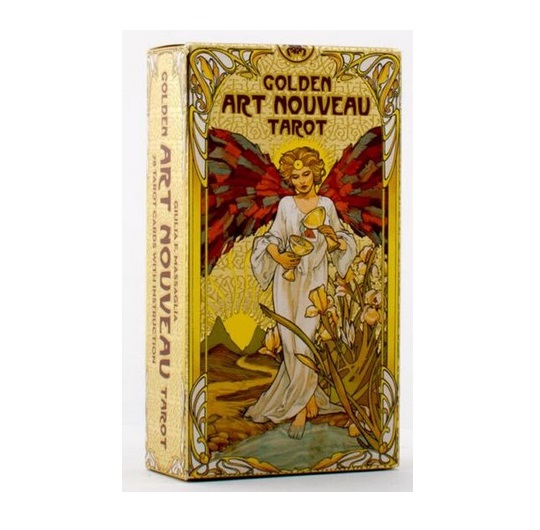 Golden art nouveau tarot karte, 1245