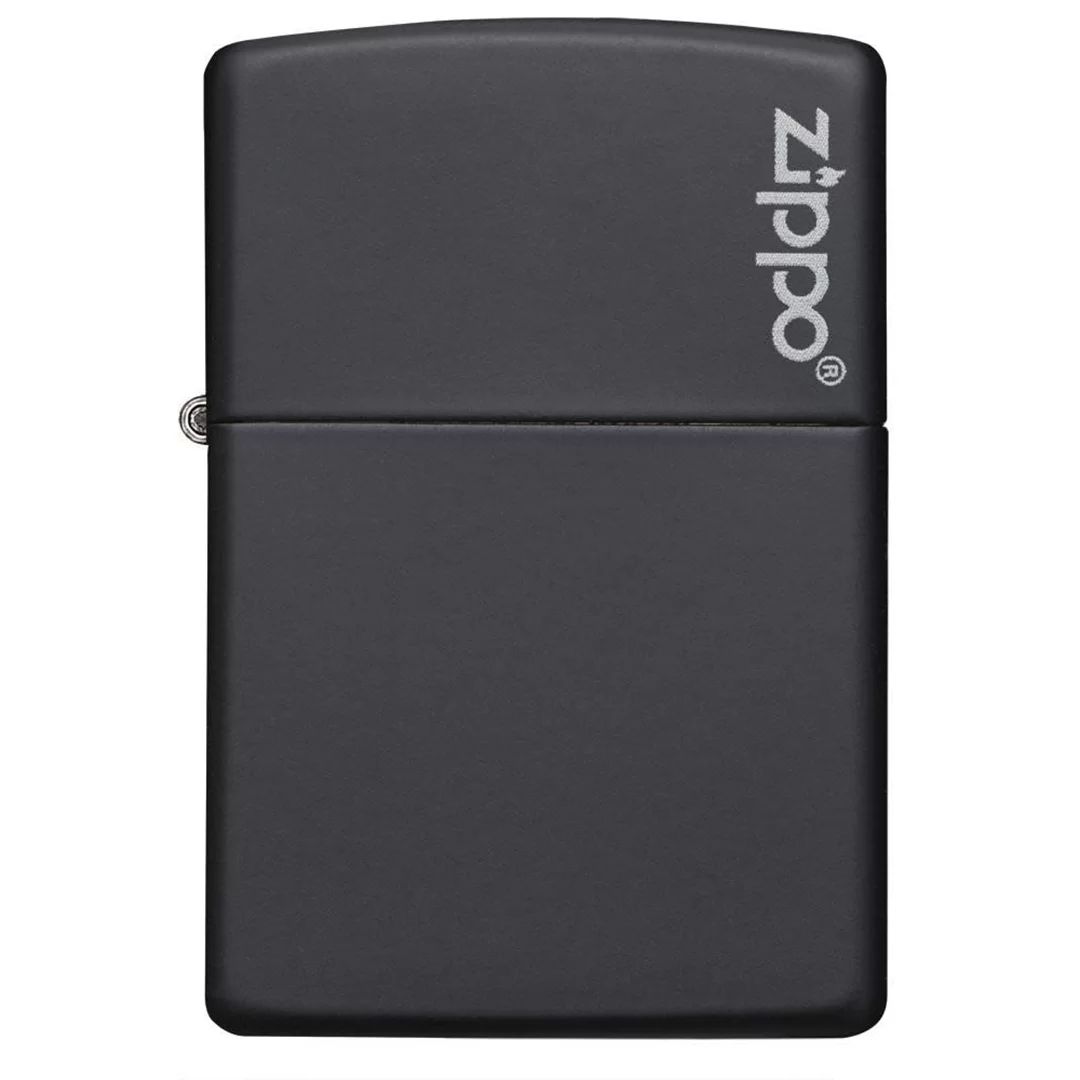 Zippo upaljač Black Matte zippo logo