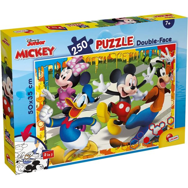 LISCIANI Puzzle Miki Maus 2u1 složi I oboji - 250 delova