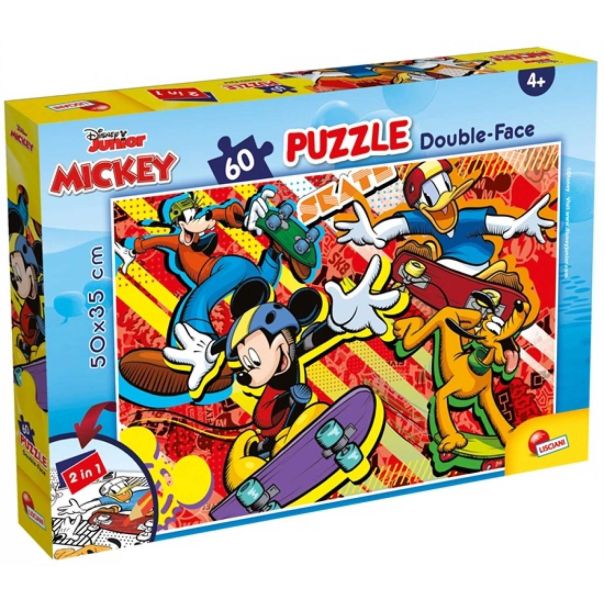 LISCIANI Puzzle Miki Maus 2u1 složi I oboji - 60 delova