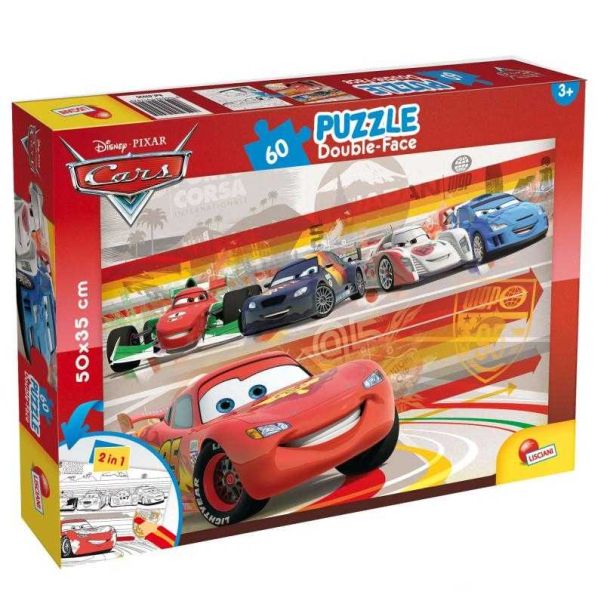 LISCIANI Puzzle Cars 2u1 složi I oboji - 60 delova