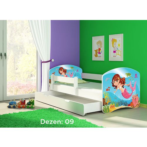 Deciji krevet ACMA II 140x70 F + dusek 6 cm WHITE9