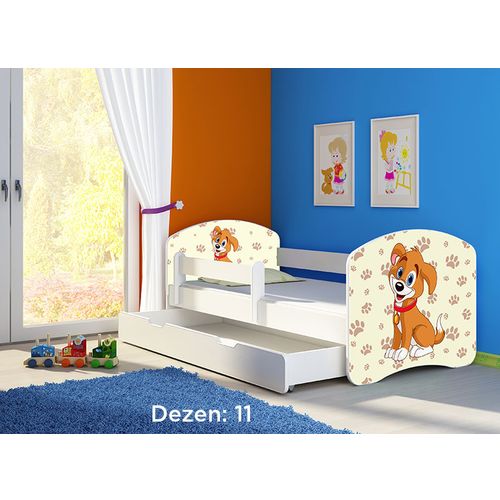 Deciji krevet ACMA II 140x70 F + dusek 6 cm WHITE11