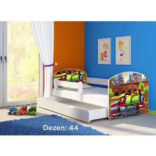 Deciji krevet ACMA II 140x70 F + dusek 6 cm WHITE44