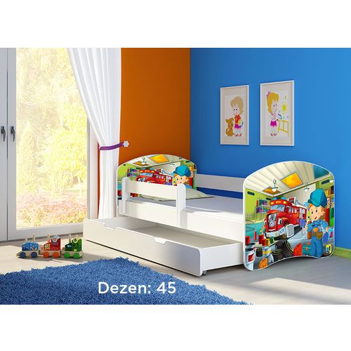 Deciji krevet ACMA II 140x70 F + dusek 6 cm WHITE45